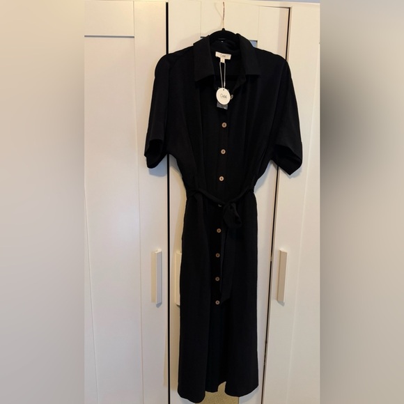 Oddi | Dresses | Oddi Airflow Black Button Dress | Poshmark